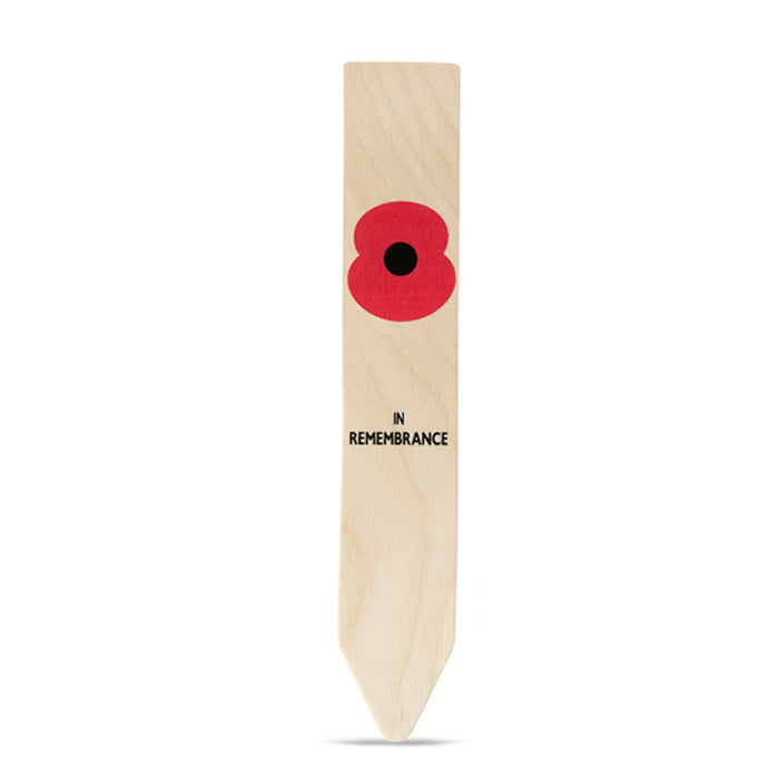 Printed Remembrance Wooden Tribute | Poppy Shop UK