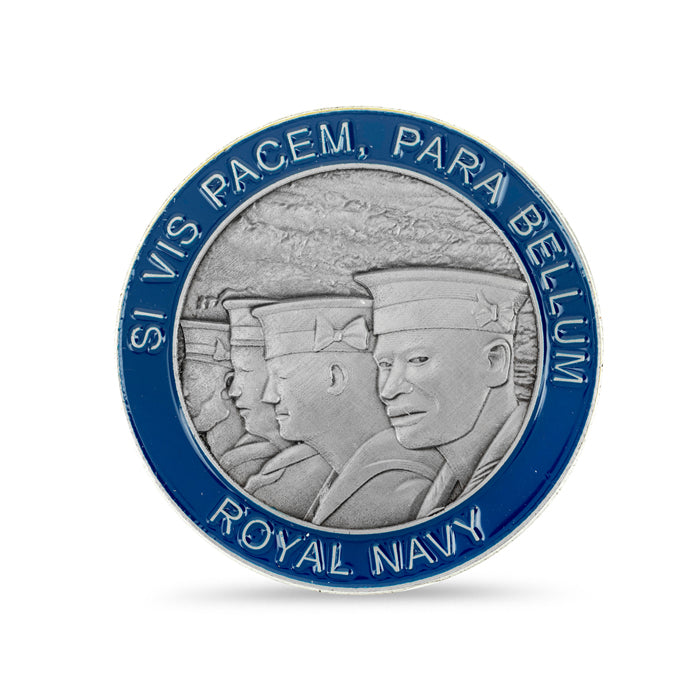 Royal British Legion Royal Navy Challenge Coin | Poppy Shop UK