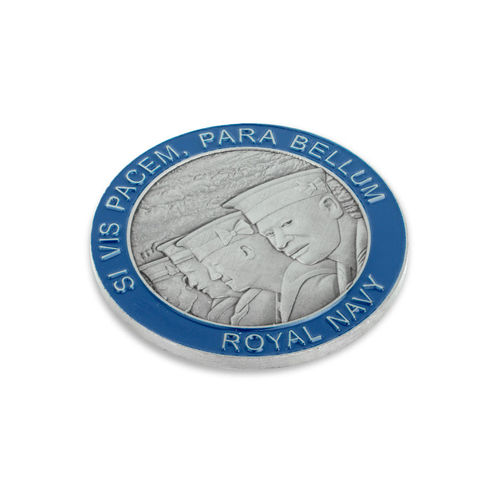 Royal British Legion Royal Navy Challenge Coin | Poppy Shop UK