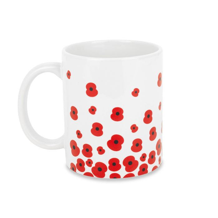 Royal British Legion Falling Poppies Mug | Poppy Shop UK