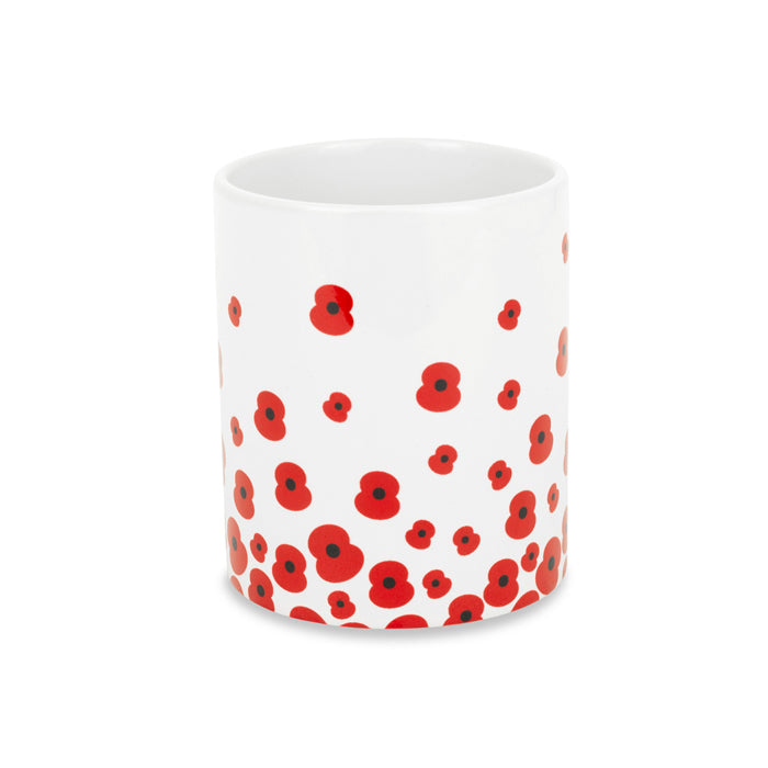 Royal British Legion Falling Poppies Mug | Poppy Shop UK