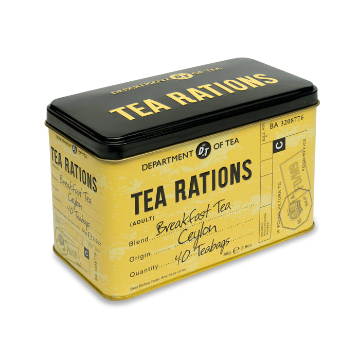 Rations Tea Tin: Traditional English Tea | Poppy Shop UK