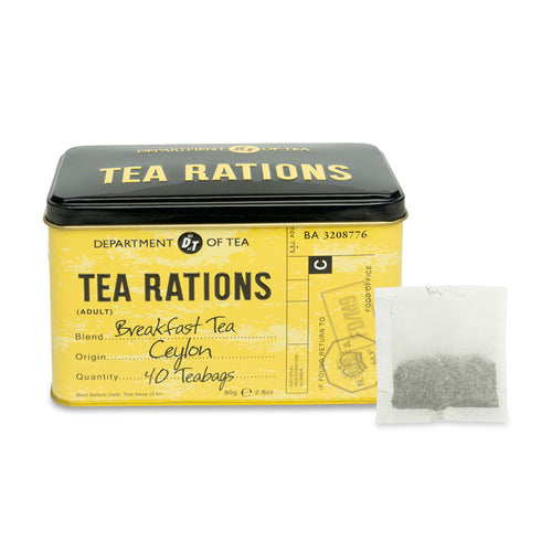Rations Tea Tin: Traditional English Tea | Poppy Shop UK