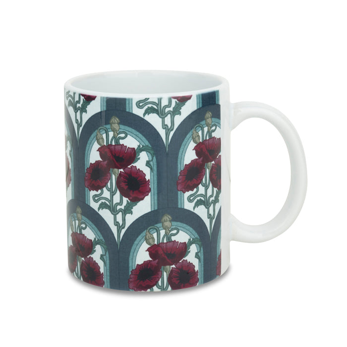 Laurence Llewelyn-Bowen Art Deco Poppy Mug | Poppy Shop UK