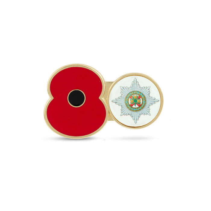 Irish Guards Service Poppy Pin | Poppy Shop UK