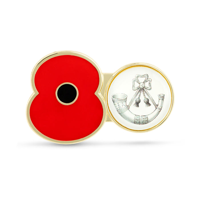 Light Infantry Service Poppy Pin | Poppy Shop UK
