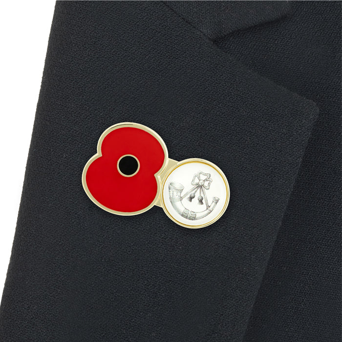 Light Infantry Service Poppy Pin | Poppy Shop UK
