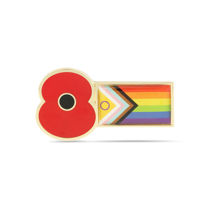 Royal British Legion Pride Poppy Badge | Poppy Shop UK