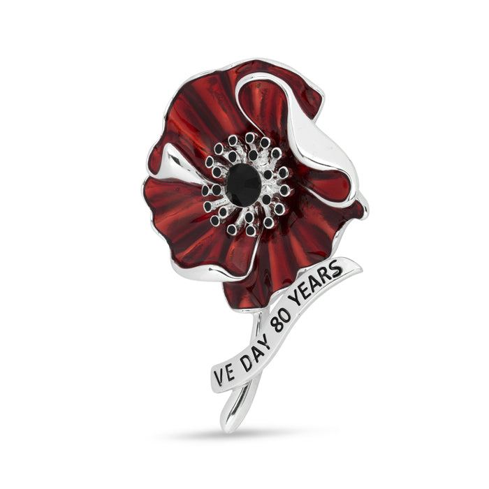 VE Day 80 Poppy Brooch | Poppy Shop UK
